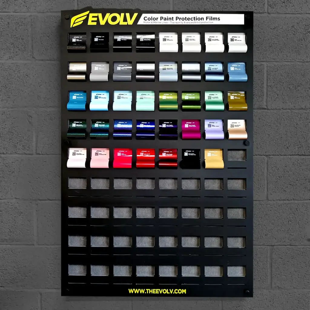 Wall display - PPF colors | EVOLV
